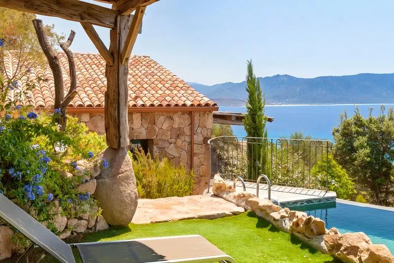 Villen Domaine Arcobiato, Olmeto Plage, Korsika